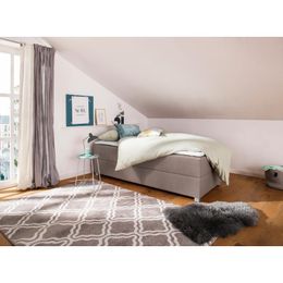 Home Affaire Boxbett &raquo;Alexis&laquo; ohne Kopfteil - ideal f&uuml;r R&auml;ume mit Dachschr&auml;gen; in 4 Breiten braun Struktur fein (100% Polyester) Struktur fein, 