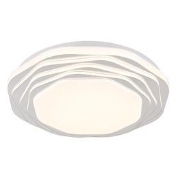 Globo LIGHTING LED Deckenleuchte &raquo;FLORDELIS&laquo; LED-Modul 1 Stk. Deckenlampe/rund/Wohnzimmer/Schlafzimmer/elegant &Oslash; 38cm H: 7,5cm, 1 Stk.