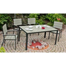 Garden Pleasure Garten-Essgruppe &raquo;OLIVIA&laquo; grau Einheitsgr&ouml;&szlig;e