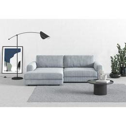 Trendmanufaktur Ecksofa &raquo;Bourbon Mega_Ecke mit tollem Sitzkomfort, Breite 250cm, L-Form&laquo; mit extra hohem Sitzkomfort, auch in Cord erh&auml;ltlich grau 88%