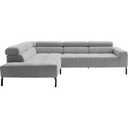 Home Affaire Ecksofa &raquo;Claya Move, L-Form, Kopf- & R&uuml;ckenverstellung, Breite 282 cm&laquo; Moderne Steppung, weicher Polsteraufbau & saugroboterfreundliche 