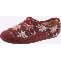 Waldl&auml;ufer WALDL&Auml;UFER Damen Hausschuh, Gr. 40bordeaux, Textil, Schuhe