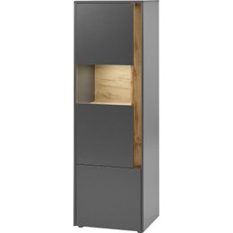 Home Affaire Vitrine &raquo;City/Giron, moderner Hochschrank, Glasvitrine&laquo; zeitlos, modern, ausreichend Stauraum, vielseitig einsetzbar grau FSC -