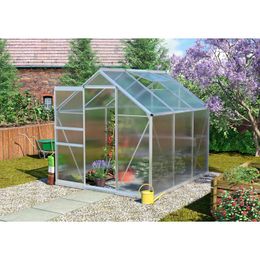 Vitavia Gew&auml;chshaus &raquo;Calypso 4400&laquo; silber B/H/T: 192cm x 228cm
