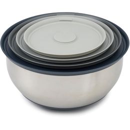 Joseph Joseph Sch&uuml;ssel &raquo;Nest Prep&Store 100&laquo; 4 Stk. aus Edelstahl Edelstahl, Inhalt: 5, 3,8, 2,1, 1,2 Liter silber Edelstahl Einheitsgr&ouml;&szlig;e