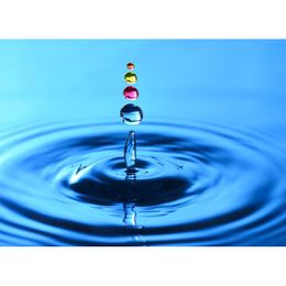 papermoon Fototapete &raquo;Splash Droplets&laquo; glatt bunt Vlies B/L: 2m x 1,49m, Bahnen: 4 Stk.