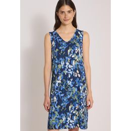 Cecil Damen Druckkleid, bunt, Gr. S, bedruckt, Jersey, Obermaterial: 95% Viskose, 5% Elasthan, Kleider, Knielanges Sommerkleid mit Allover-Print