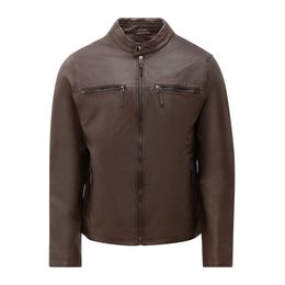 RICANO Herren Lederjacke "Lederjacke Traveller", braun, Gr. M, Obermaterial: 100% Lammnappaleder LANA. Futter: 100% Polyester PES., Jacken,
