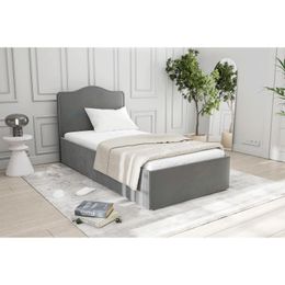 Westfalia Schlafkomfort Polsterbett &raquo;Graz&laquo; wahweise mit Stauraum, verschiedene Matratzenarten w&auml;hlbar grau Bezug 100% Polyester, Polsterung: Polsterwatte, Material Gestell: 