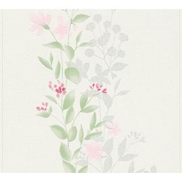 A.S. Cr&eacute;ation Vliestapete &raquo;Blooming floral&laquo; Wald botanisch floral strukturiert Tapete Blumen Tapeten Wohnzimmer Schlafzimmer K&uuml;che modern Design B&uuml;ro bunt Vinyl, 