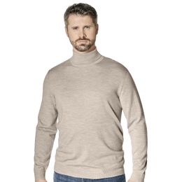 Venti Herren Rollkragenpullover "Venti Rollkragenpullover uni", beige, Gr. XXL, 100% Wolle, Pullover