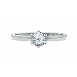 Adelia&acute;s ADELIA ́S Damen Solit&auml;rring "Solit&auml;rring 333 Wei&szlig;gold ( 8K ) mit Zirkonia", 56, Gold, silber, Gold, Fingerringe, Goldring Diamant
