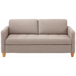 Home Affaire 2,5-Sitzer &raquo;Earl&laquo; beige Struktur fein (100% Polyester);Luxus-Microfaser ALTARA NUBUCK (100% Polyester);Luxus-Microfaser in Lederoptik (