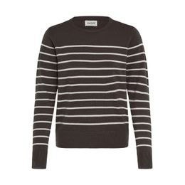 oxmo Damen Strickfleece-Pullover "Strickpullover OXKeana", braun, Gr. XL, Obermaterial: 50% Viskose CV. 28% Polyester PES. 22% Nylon NY., Pullover