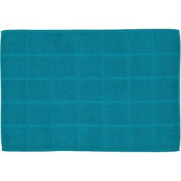 Ross Duschmatte &raquo;Duschvorleger&laquo; H&ouml;he 10 mm beidseitig nutzbar fu&szlig;bodenheizungsgeeignet schnell trocknend besonders weich, Badezimmerteppich, uni blau 