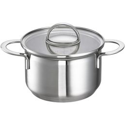 Schulte Ufer SCHULTE-UFER Fleischtopf &raquo;Little Lilly&laquo; 1 Stk. tlg. Edelstahl 18/10 silber 1,3 l + &Oslash; 14cm