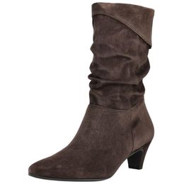 Paul Green Damen Stiefelette "Paul Green Stiefelette Veloursleder", Gr. 39, braun, Veloursleder, Schuhe