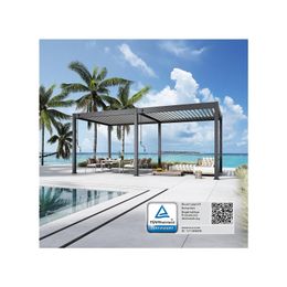 Weide Deluxe Pavillon Terrassen&uuml;berdachung Aluminium 3 X 6 M Anthrazit