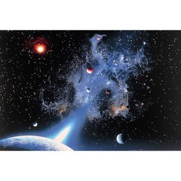 papermoon Fototapete &raquo;Universum&laquo; glatt bunt Vlies B/L: 3,5m x 2,6m, Bahnen: 7 Stk.