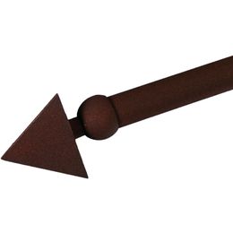Gardinenstangen-Endst&uuml;ck Liedeco, H:5,3cm L:7,4cm &Oslash;:2cm, braun, Gardinenstangenendst&uuml;cke, "Spear", f&uuml;r Gardinenstangen &Oslash; 20 mm