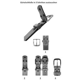 Rettungsring G&uuml;rtel Herren Koppelg&uuml;rtel braun 105