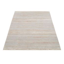 OCI DIE TEPPICHMARKE Teppich &raquo;FARBEN MASTER&laquo; rechteckig 7 mm H&ouml;he Klassisches Muster, eingefasst, in 3-D-Optik, mit Fransen beige Polyester B : 240cm 