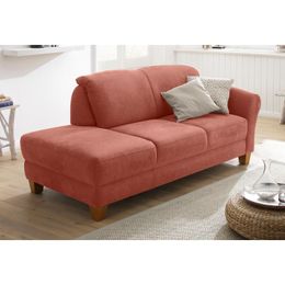OTTO home Recamiere &raquo;Gotland&laquo; wahlweise Armlehne links oder rechts, in drei Bezugsqualit&auml;ten orange Struktur (100% Polypropylen);Luxus-Microfaser (100