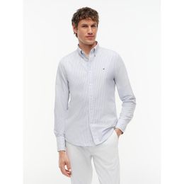 Tommy Hilfiger Herren Langarmhemd &raquo;HERITAGE OXFORD STRIPE Regular Fit SHIRT&laquo; Regular Fit Oxford Casual blau XXL, N-Gr