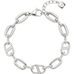 Leonardo Damen Leonardo Armband &raquo;Narea&laquo; mit Zirkonia (synth.) silber 22cm, Edelstahl