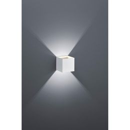 Trio Leuchten LED Wandleuchte &raquo;Louis&laquo; LED-Board 1 Stk. Warmwei&szlig; LED Wandlampe wei&szlig; mit up-and-down Beleuchtung wei&szlig; 1, H: 10cm, 1 Stk.