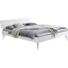 Hasena Holzbett &raquo;Ancona&laquo; Fu&szlig;h&ouml;he 25 cm wei&szlig; MDF Liegefl&auml;che L&auml;nge B: 200cm x 120cm, H&ouml;he Bett: 79cm