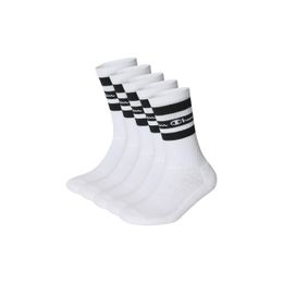 Champion Damen Tennissocken "Seasonal Crew Socks", Gr. 39wht, wht, wht, Baumwollmischung, geringelt, unifarben, Socken, 3er-Pack, &uuml;ber dem Kn&ouml;chel