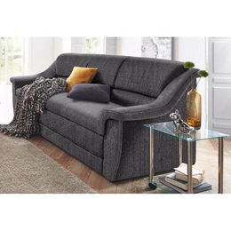 DOMO collection 3-Sitzer &raquo;Lale formsch&ouml;nes & komfortables Sofa, zeitlos & elegant, Breite 198cm&laquo; optimal f&uuml;r kleinere R&auml;ume grau Microfaser PRIMABELLE