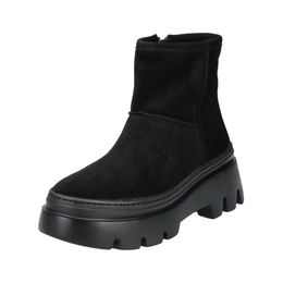 Paul Green Damen Stiefelette "Paul Green Stiefelette Veloursleder", Gr. 41, schwarz, Veloursleder, Schuhe
