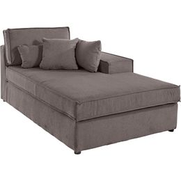 OTTO home Ottomane &raquo;Florid&laquo; einzeln stellbar oder als Teil eines Modulsofas, auch in Cord grau Baumwollmix (60% Baumwolle/40% Leinen);Struktur fein (