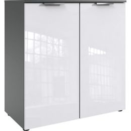 wimex Kommode &raquo;level36 D by fresh to go&laquo; 2-t&uuml;rig mit soft-close Funktion, 81cm breit, 92cm hoch grau Holzwerkstoff B/H/T: 81cm x 92cm x 41cm, 2 Stk.