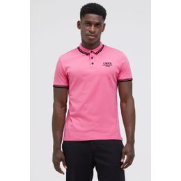 CMPD Herren Poloshirt, pink, Gr. S, bedruckt, Piqu&eacute;, Material: 100% Baumwolle, Shirts, mit Seitenschlitze
