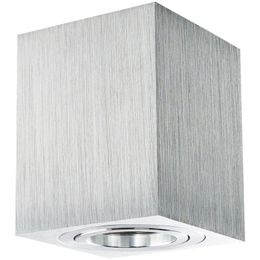 Heitronic Deckenleuchte &raquo;ADL8001&laquo; GU10 Aufbauleuchte,Aufbaulampe, f&uuml;r Esszimmer, Flur, Wohnzimmer, schwenkbar grau 1, H: 10cm