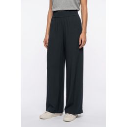 Cecil Damen Stoffhose, grau, Gr. S, unifarben, Web, Obermaterial: 100% Viskose, Hosen, Loose Fit, Viskose, feine Struktur