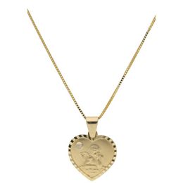 Firetti Damen Kette mit Anh&auml;nger &raquo;Schmuck Geschenk Gold 375 Halsschmuck Halskette Goldkette Venezianer&laquo; mit Diamant gelb Diamanten Gelbgold 375, L: 45