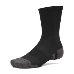 Under Armour Damen Sportsocken "NEW UA PERF TECH 3PK CREW", Gr. XLultimate schwarz, ultimate schwarz, jet gray, Obermaterial: 98% Polyester, 2%