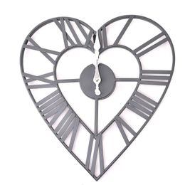 Wanduhr &raquo;Widdop&laquo; silber B/H/T: 36cm x 34cm