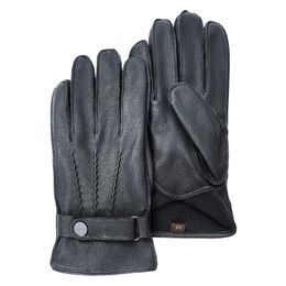 Pearlwood Damen Pearlwood Lederhandschuhe &raquo;Planar&laquo; Verstellbarer Lederriegel schwarz 8,5