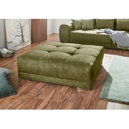 Jockenh&ouml;fer Hocker, B:120cm H:39cm T:120cm, gr&uuml;n, JOCKENH&Ouml;FER GRUPPE, Luxus-Microfaser ALCATOP (100% Polyester);Feinstruktur (100% Polyester), Wohnzimmer,