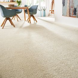 ANDIAMO Teppichboden "Softness, Velours, Gesamth&ouml;he 17 mm, Luxusklasse LC5", B : 400cm 1 Stk., L: 400cm, beige, Schlafzimmer, Teppiche, Uni Farben,