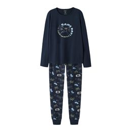 name it Pajamas boy size 134/140 Sky blue / Dark blue / Grey / Light green