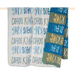 Wohndecke Pad, B:150cm L:200cm, bunt, Obermaterial: 65% Baumwolle, 35% Polyacryl, Wohndecken, "Chaos", Made in Europe, Wendefunktion, gesteift, mit
