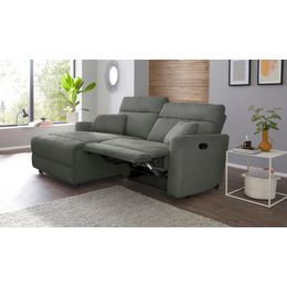 Ecksofa OTTO HOME, B:209cm H:100,5cm T:163cm, grau, 90% POLYESTER, 10% NYLON, Wohnzimmer, Sofas, "JENNA L-Form, 209cm - OTTO. Verl&auml;ssliche