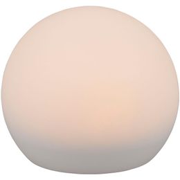 REALITY LEUCHTEN LED Solarleuchte &raquo;MELO, Kugel Gartenleuchte Akku Solar, mit Erdspie&szlig;, Fernbedienung&laquo; LED-Board 1 Stk. RGB Warmwei&szlig; Solar Kugellampe, 