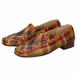 Sioux Damen Slipper "Cordera", Gr. 39,5, bunt, Obermaterial: 100% Ziegenleder goatskin. 100% Gummi rubber., Schuhe